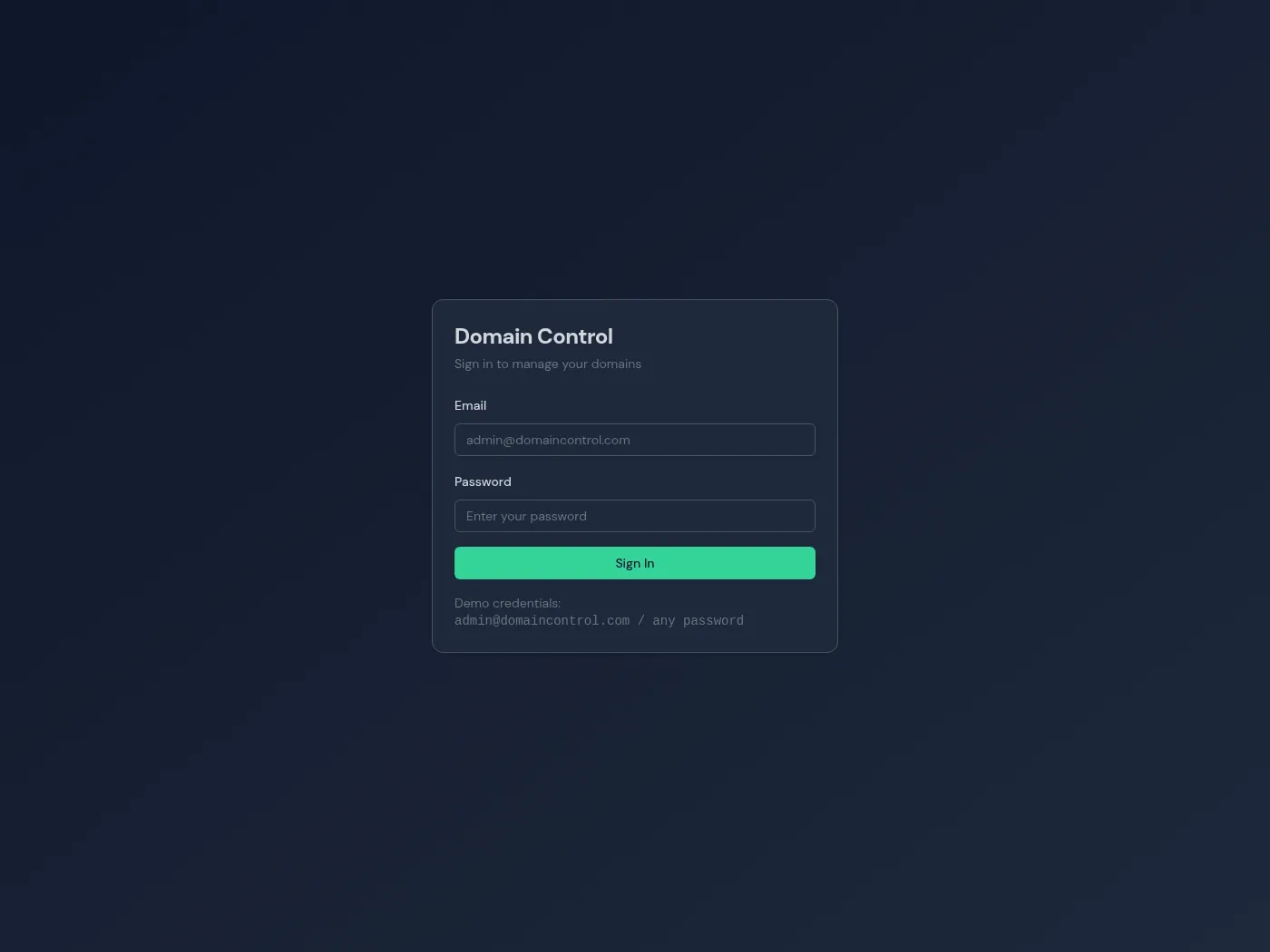Domain Control: Fast Internal Domain Management Web App