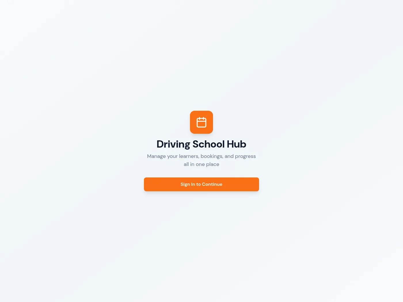 Driving School Learner Hub