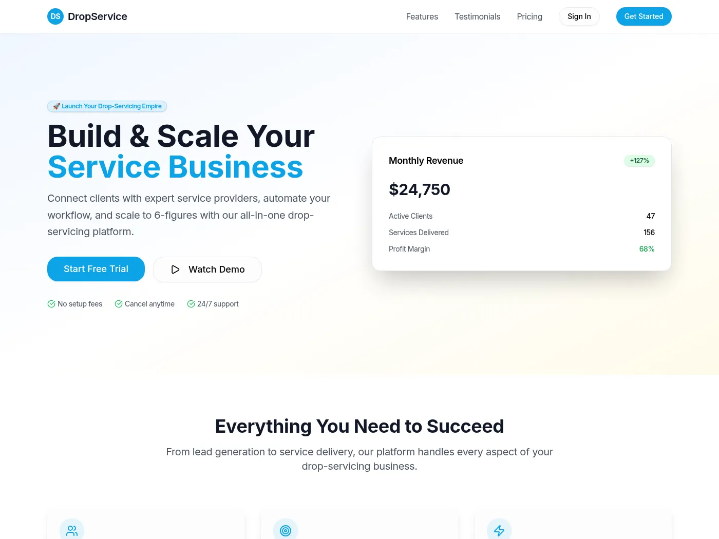 DropService Clone Platform