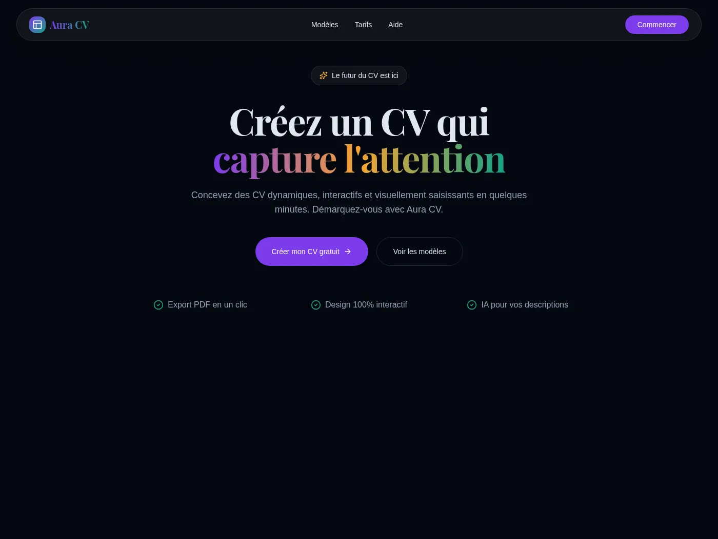 Dynamic Visual CV
