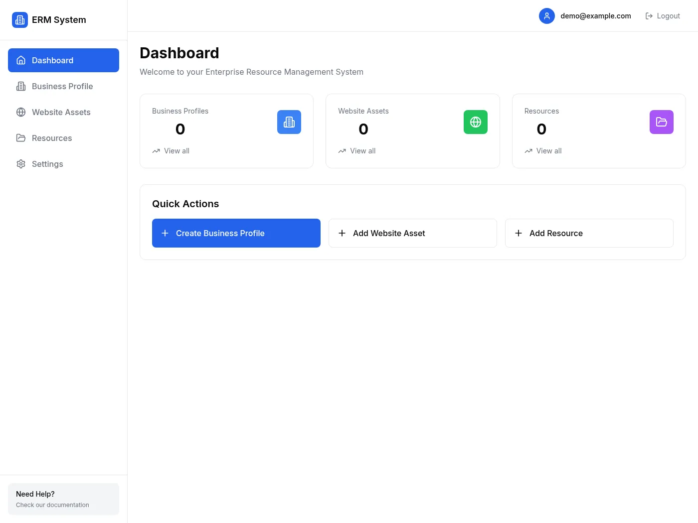 Dynamic Enterprise Resource Management System for Businesses