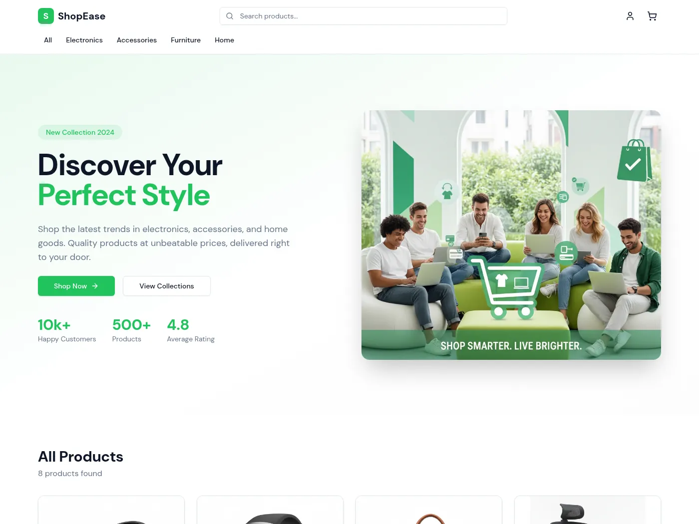 ShopEase: Modern E-commerce Platform