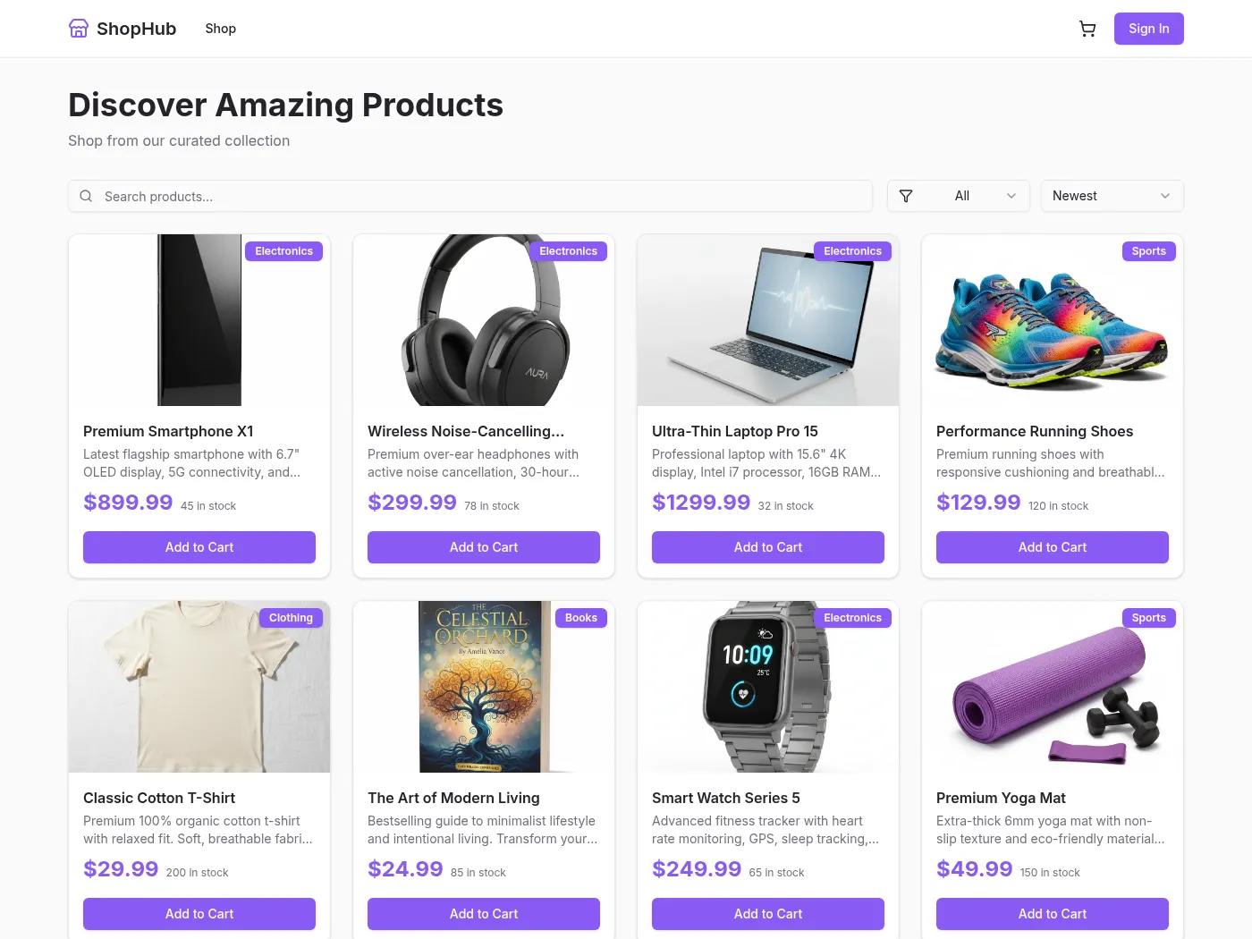 E-Commerce Storefront Platform