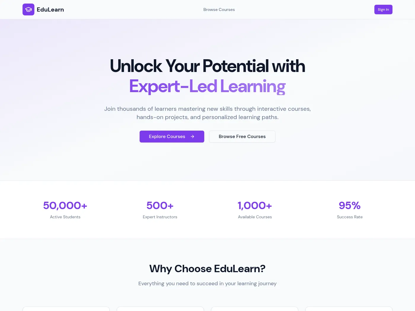 E-Learning System Platform