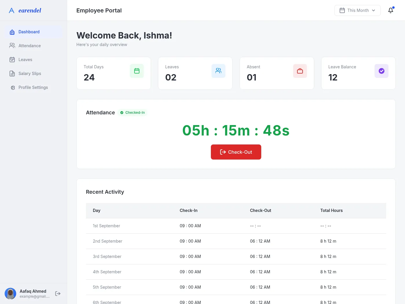 Earendel Website Design Replication in React & TypeScript