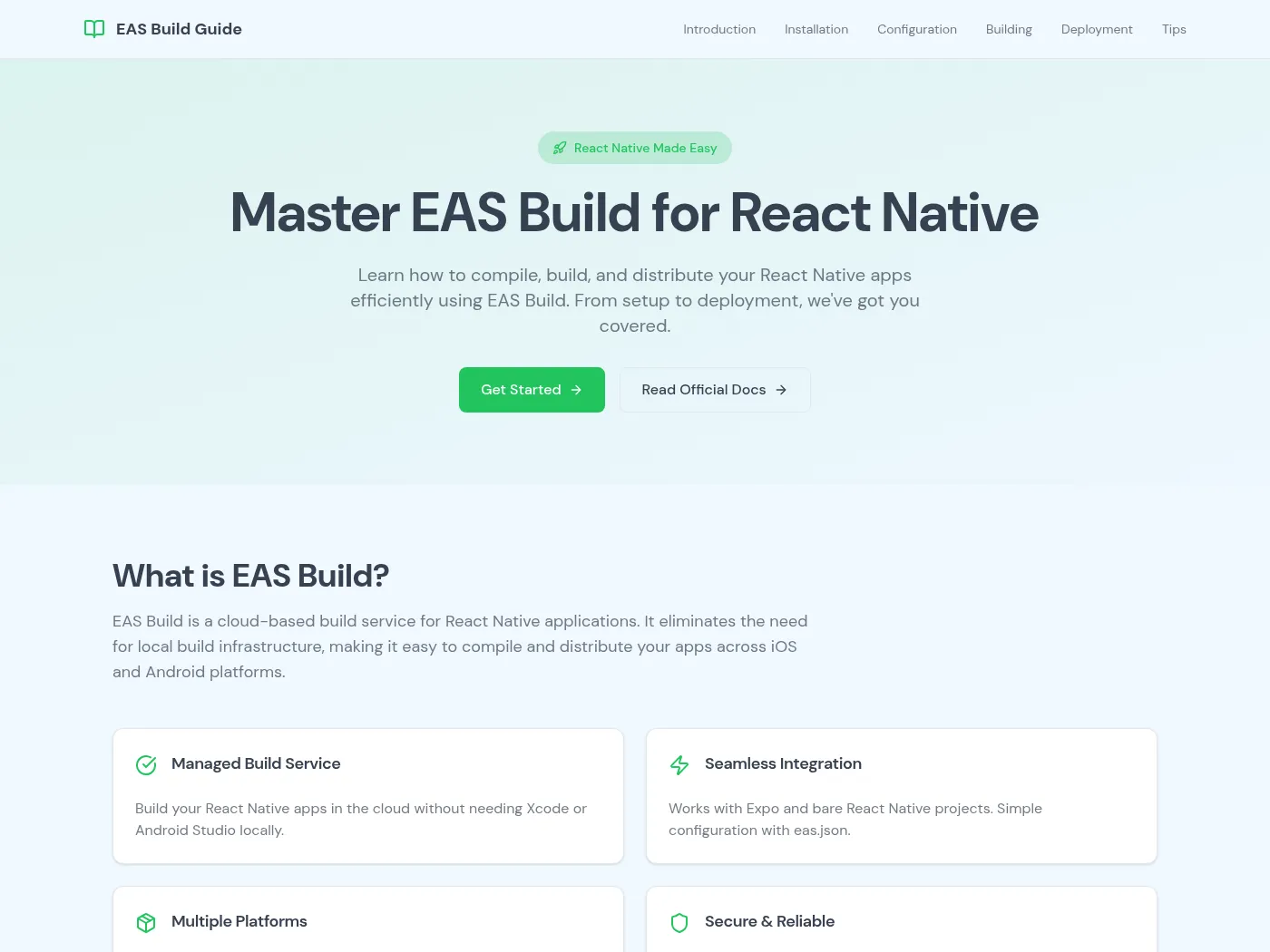 EAS Build Guide for React Native Projects