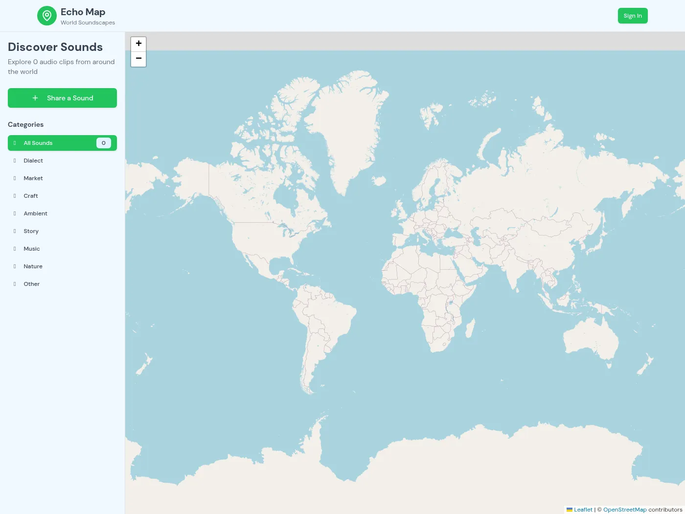 Echo Map - World Soundscape Sharing Platform