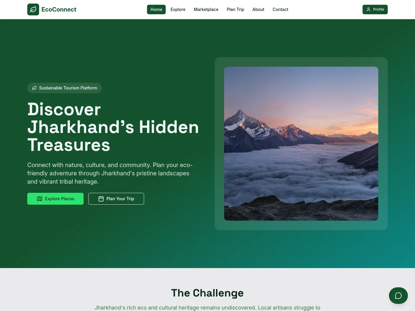 EcoConnect – Smart Digital Platform for Eco & Cultural Tourism in Jharkhand