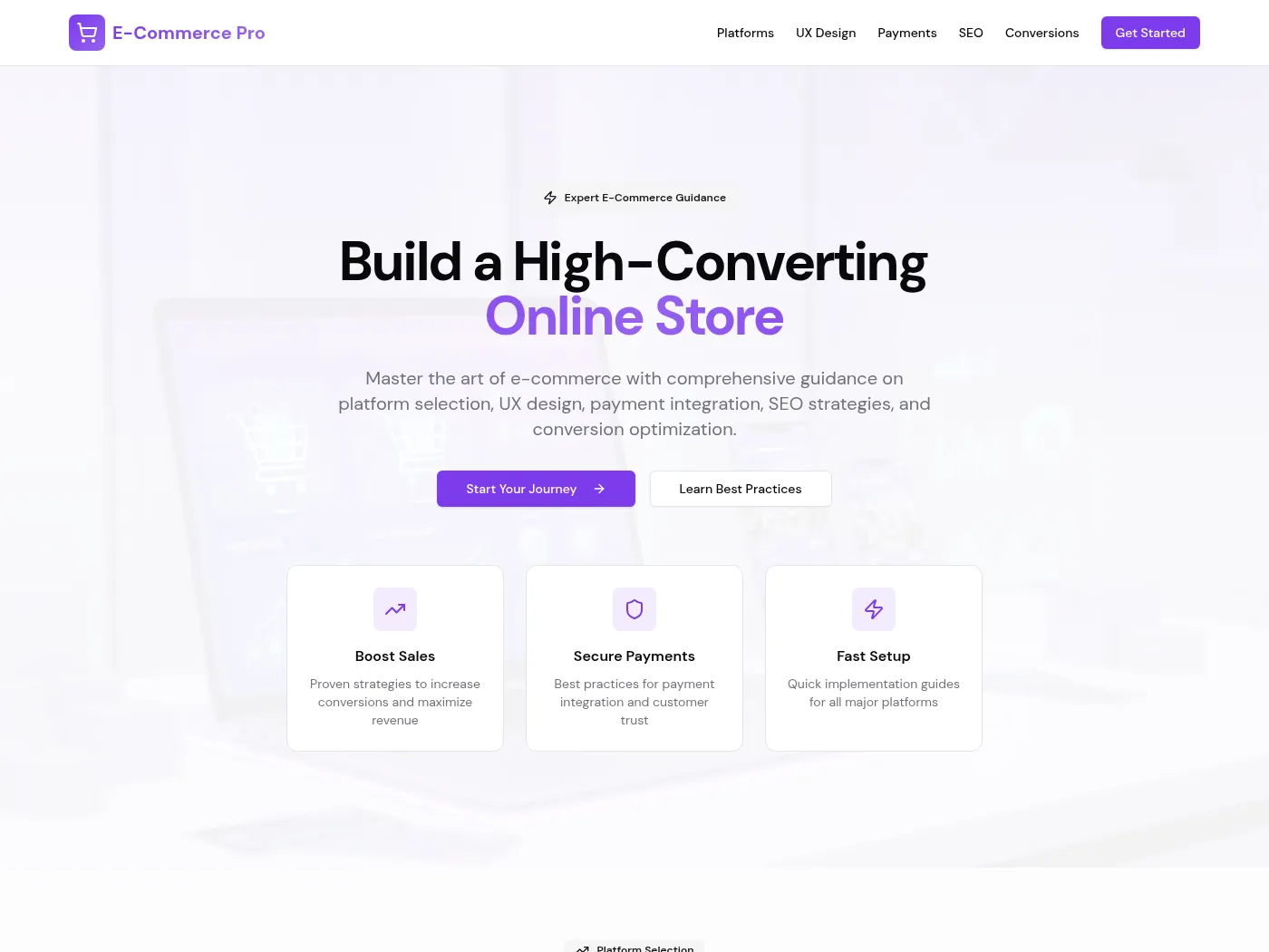 E-commerce Store Design and Optimization Guide