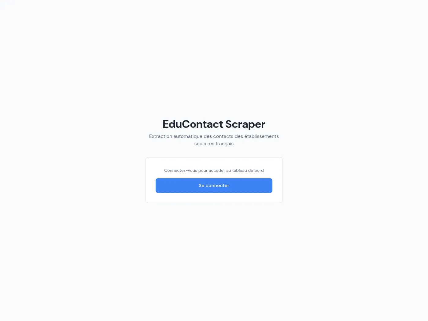 EduContact Scraper