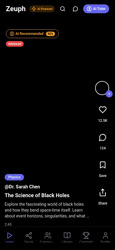 EduScroll - Educational Video Learning Platform