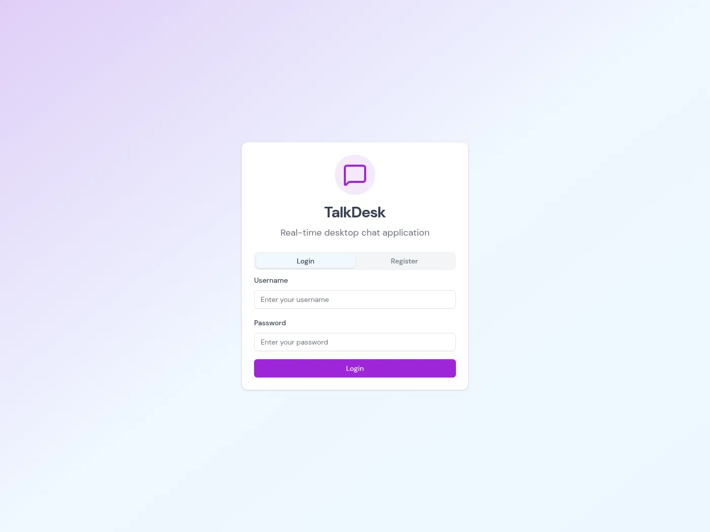 TalkDesk: Real-Time Electron Desktop Chat with FastAPI & WebSockets