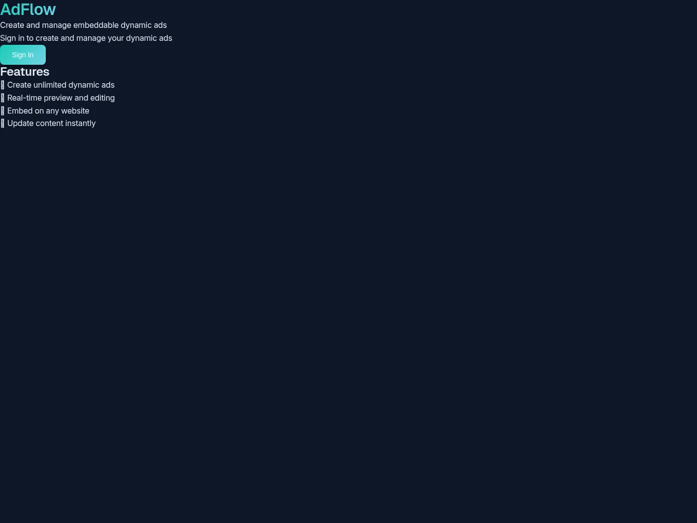 Embedded Dynamic Ad Generator