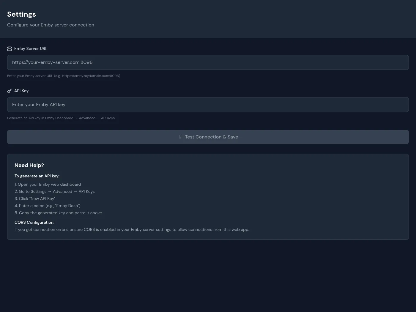Emby Dash: Private Streaming Monitor for Android