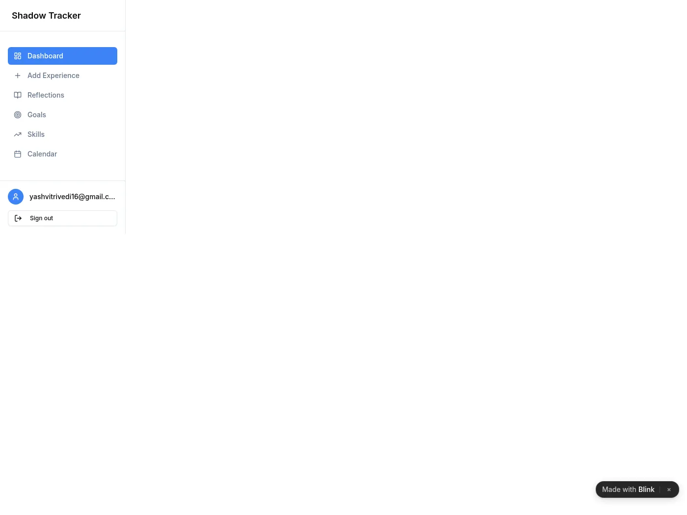 Engineering Shadow Experience Tracker