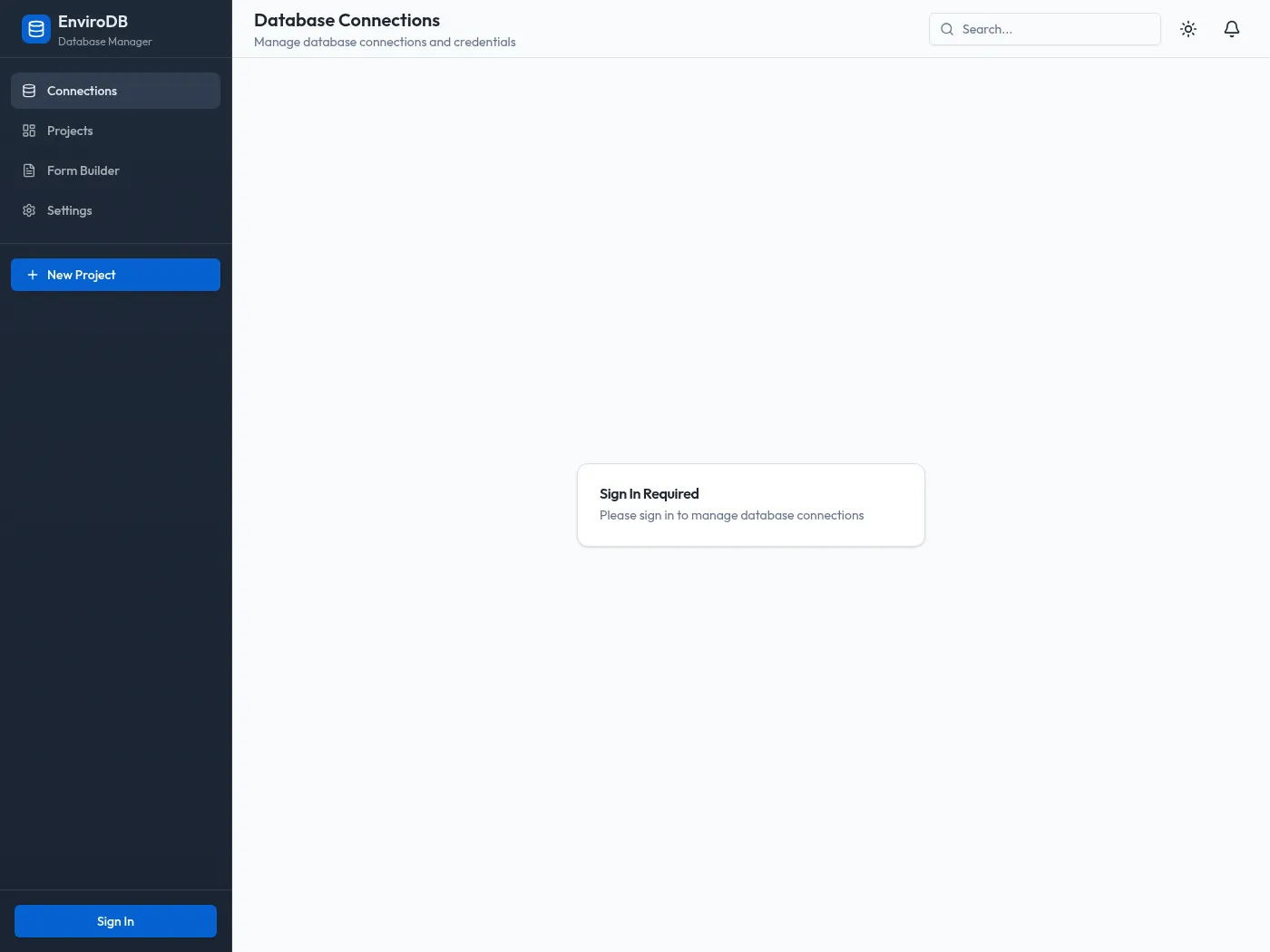 EnviroDB: Universal Database & Monitoring Web App for Environment Ministries