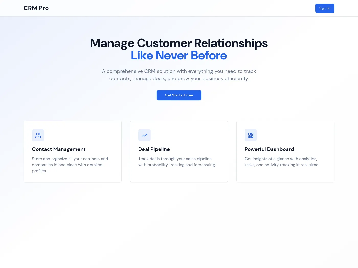 Essential CRM Application