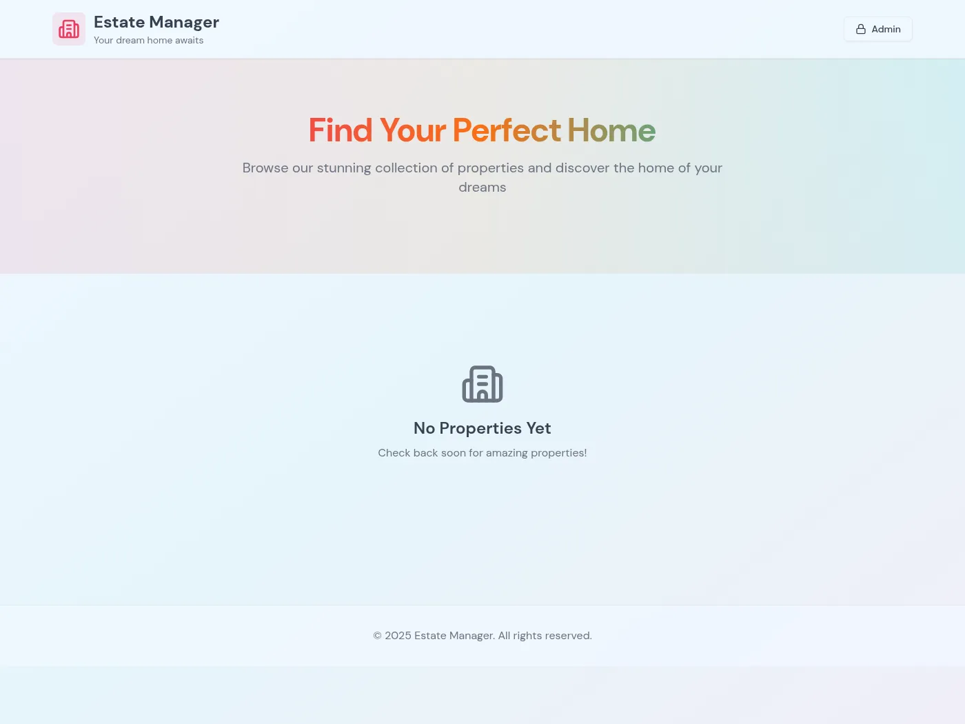 Estate Manager Web