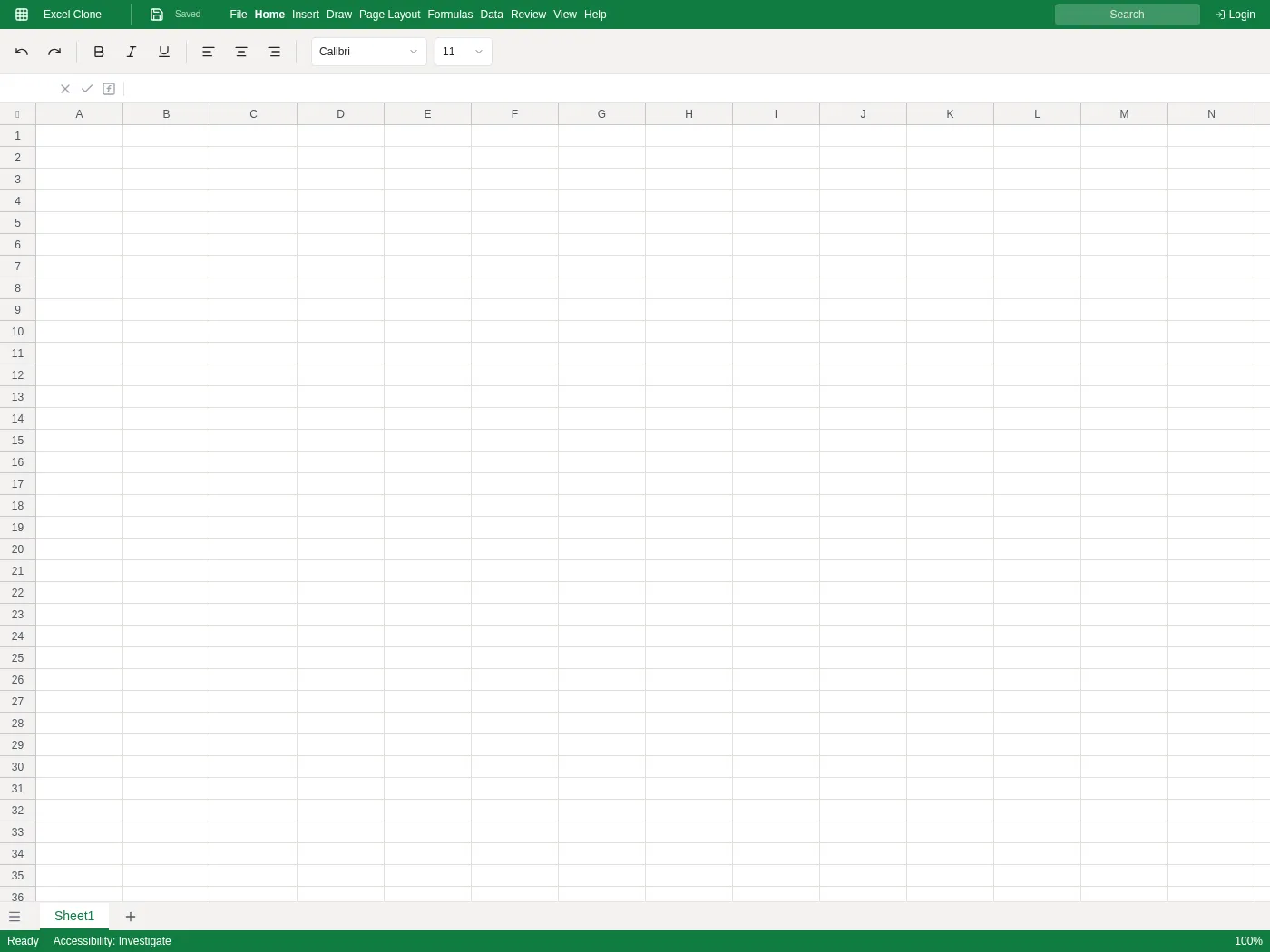 Excel Clone: Powerful Online Spreadsheet Tool