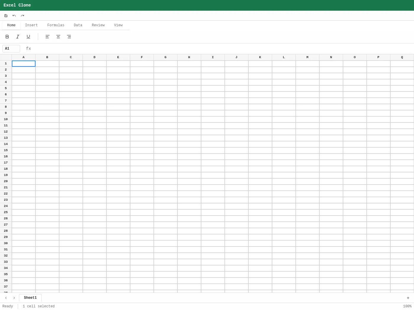 Excel Clone