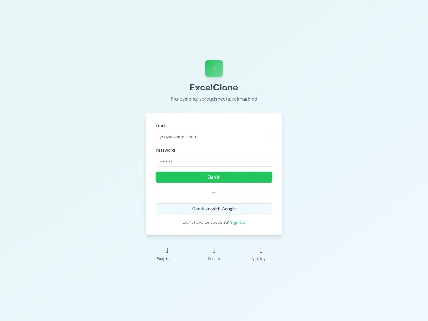 ExcelClone Web - Online Spreadsheet Tool