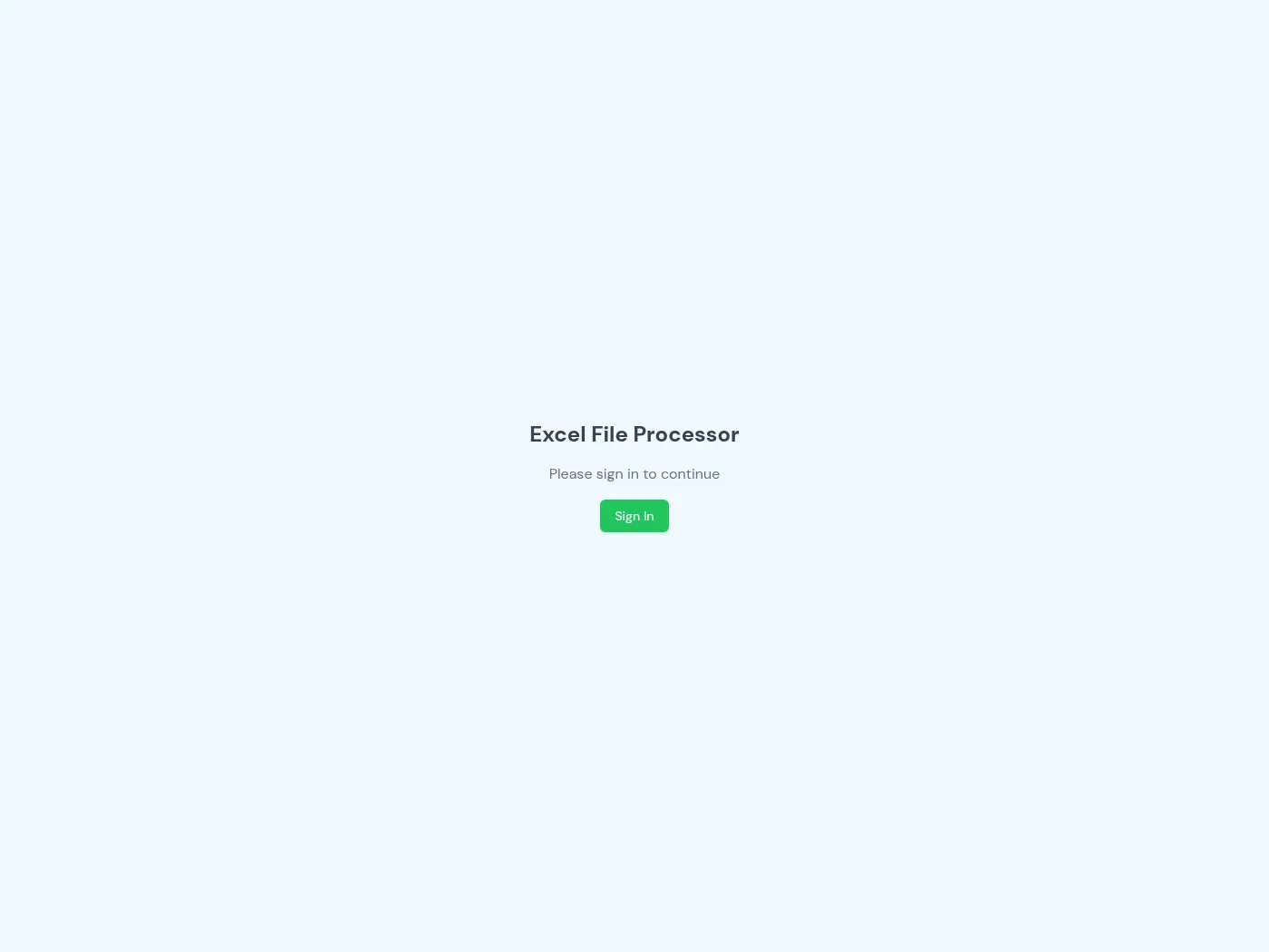 Excel File Processor Dashboard