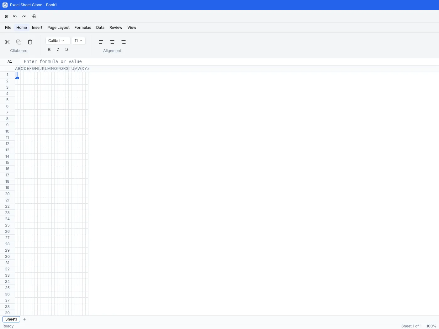 Excel Sheet Clone