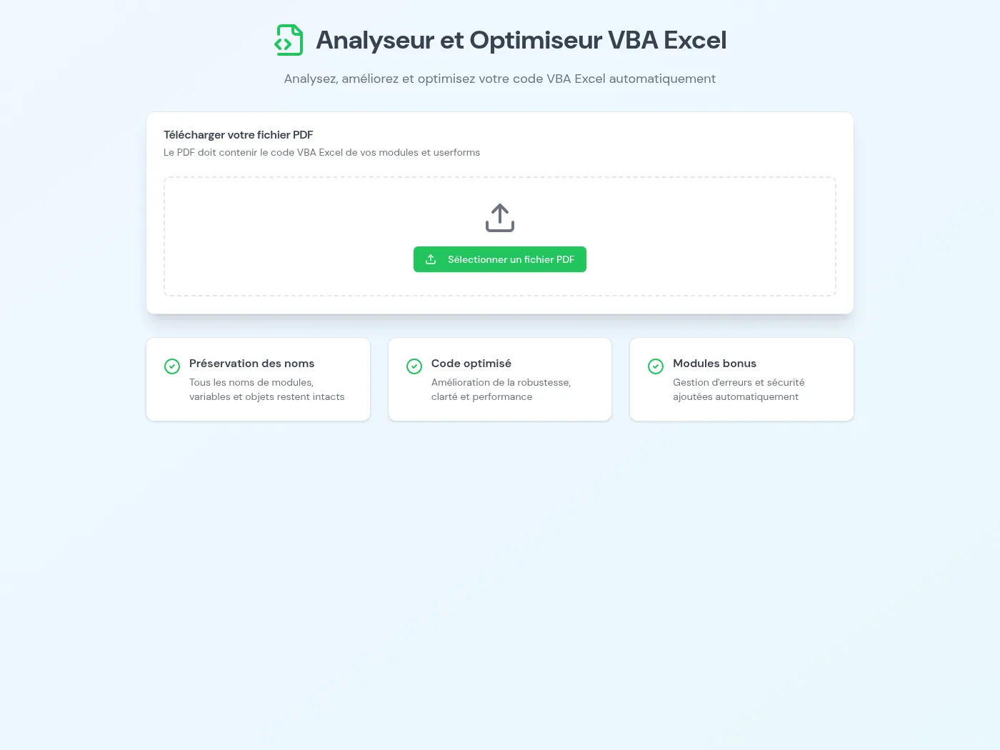 Excel VBA Code Analyzer and Refiner