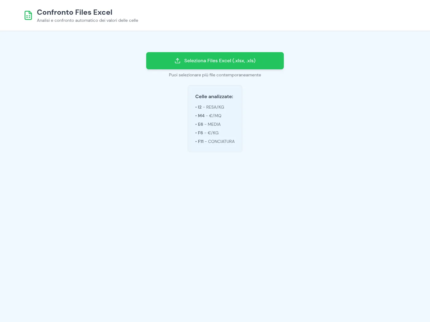 Excel File Comparison & Reporting Web App