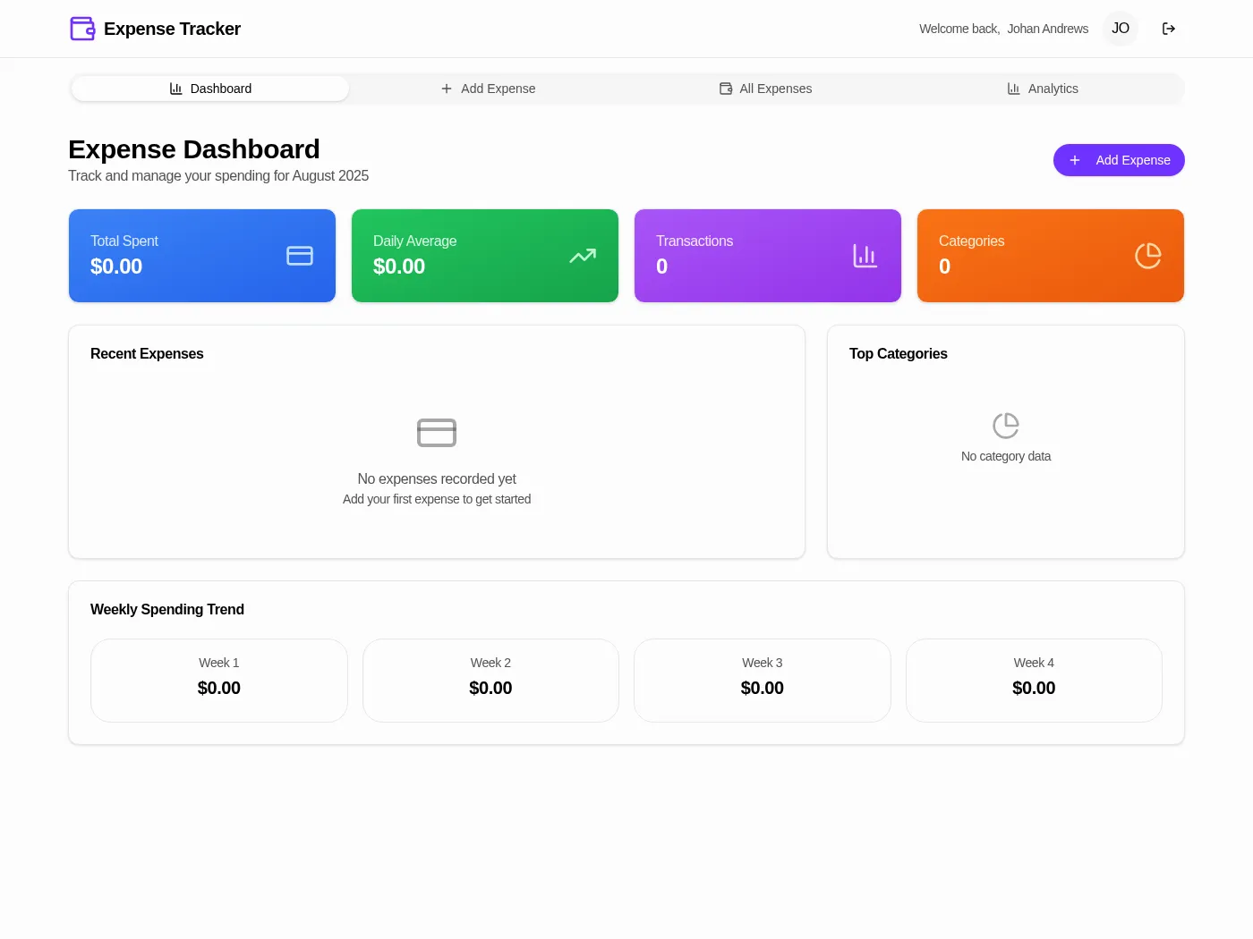 Extenose Tracker - All-in-Java Fullstack Monitoring App