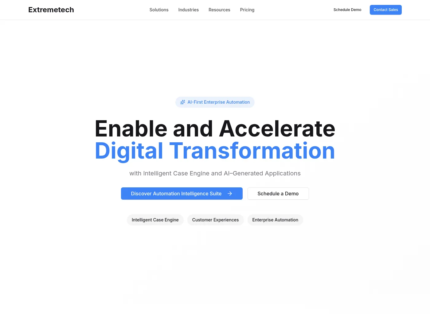 Extremetech: Dynamic No-Code Workflow Platform (Eccentex Clone)