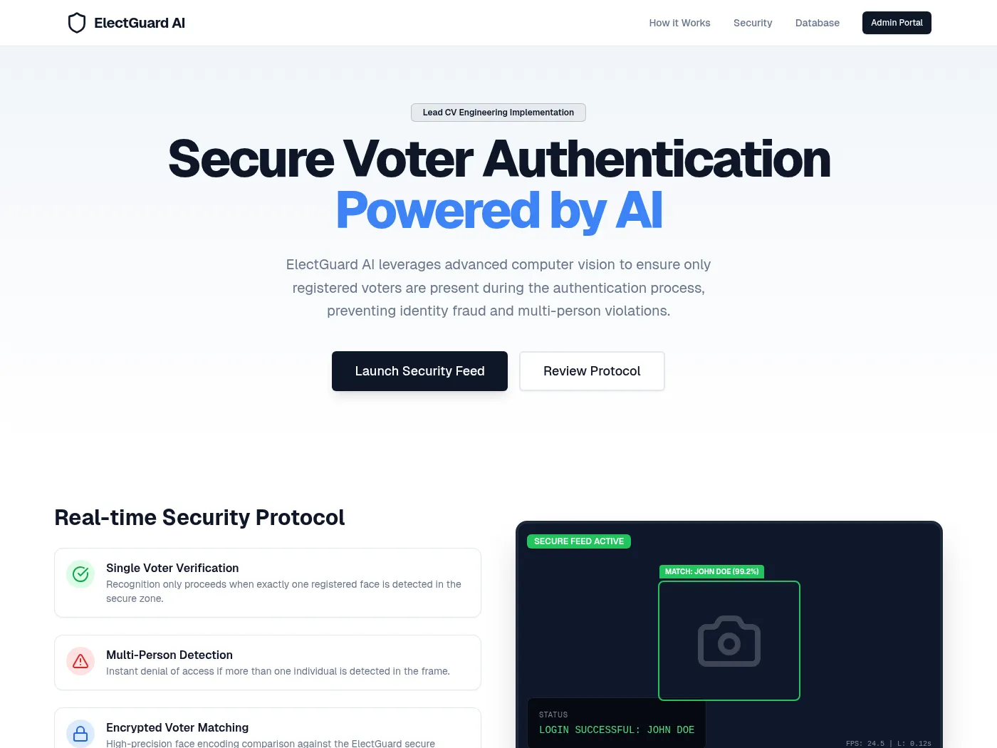 ElectGuard Face Auth