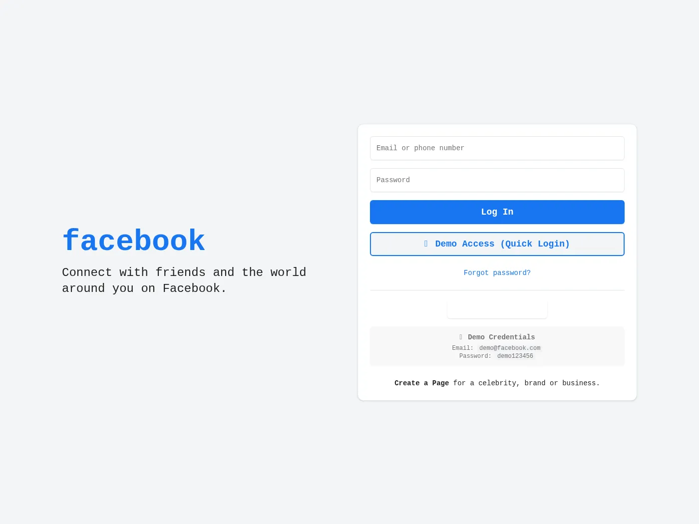 Facebook Clone: Complete Social Network Replica