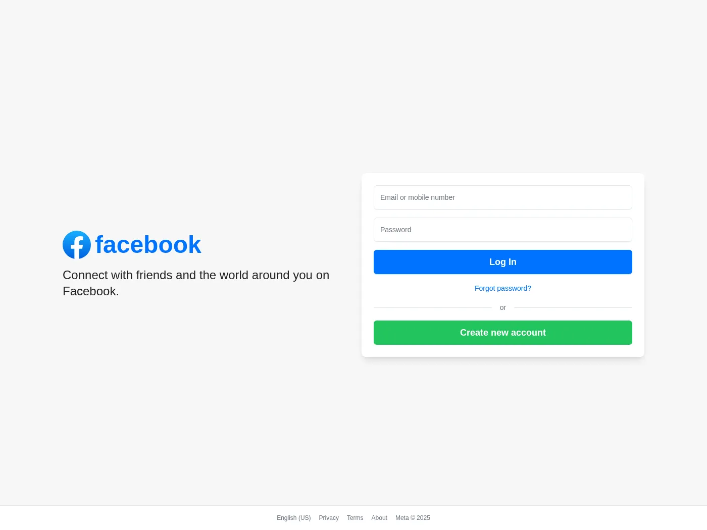 Facebook Web Clone