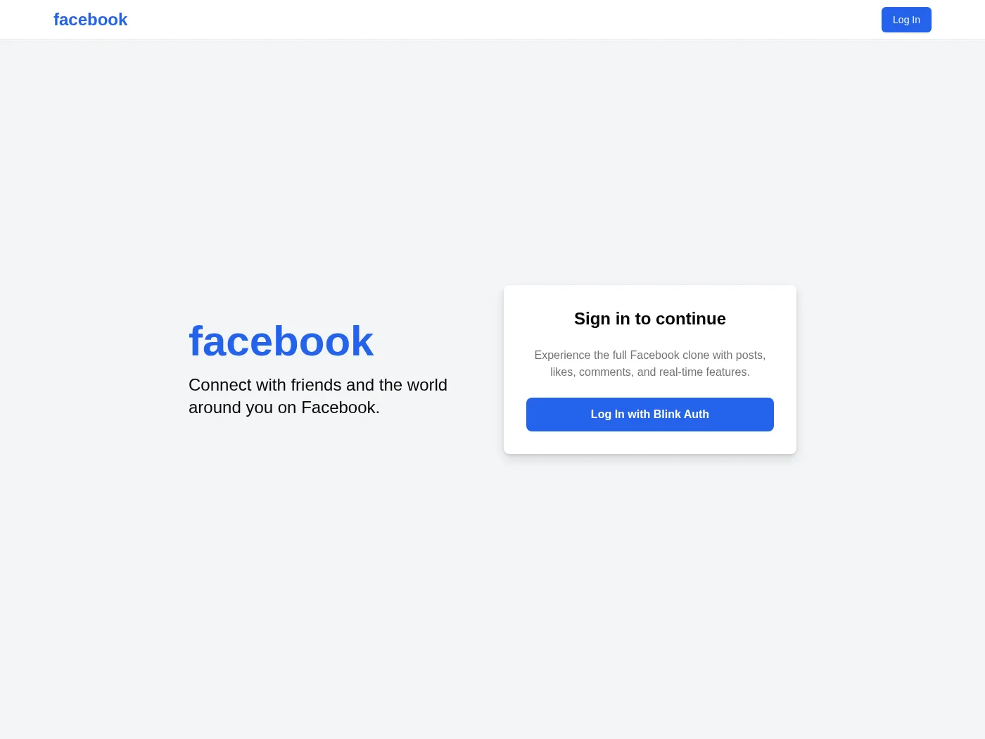 Facebook.com Web Clone