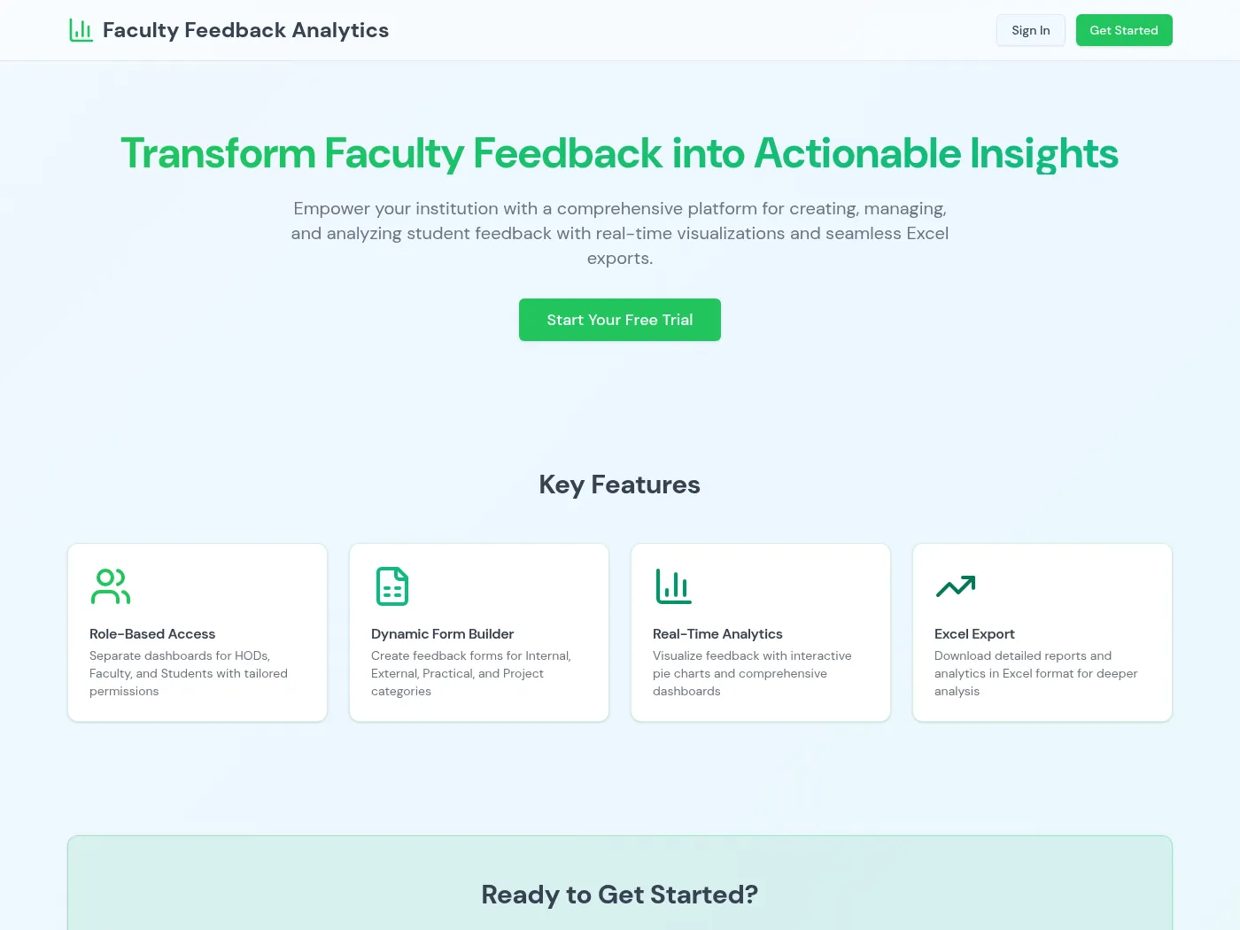 Faculty Feedback Analytics Platform