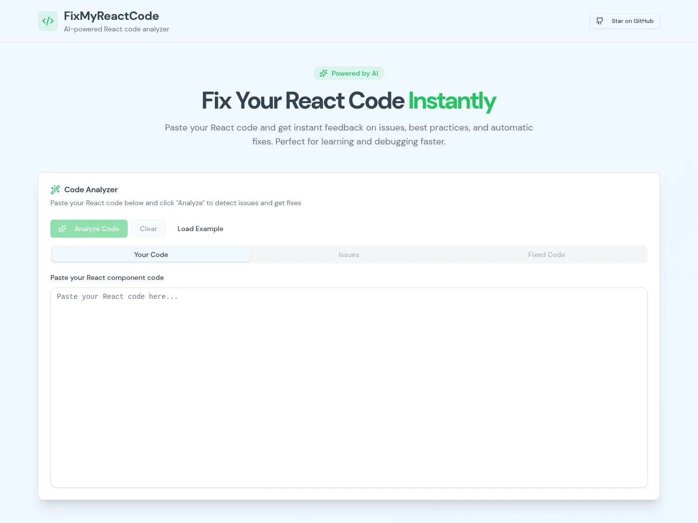 FixMyReactCode