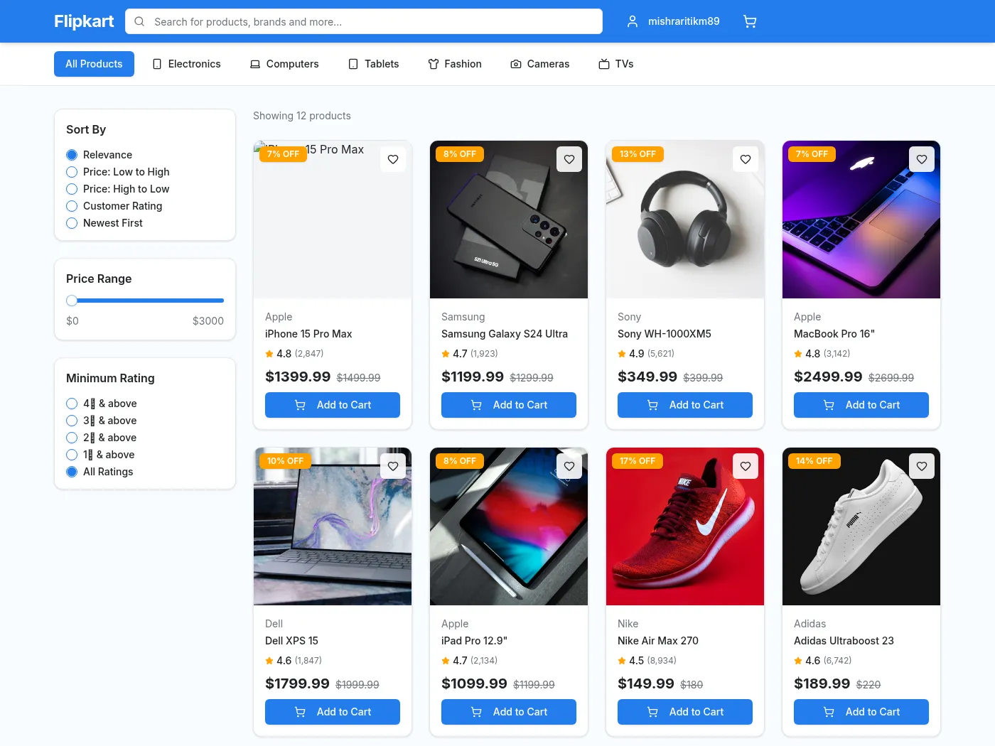 Flipkart E-Commerce Platform