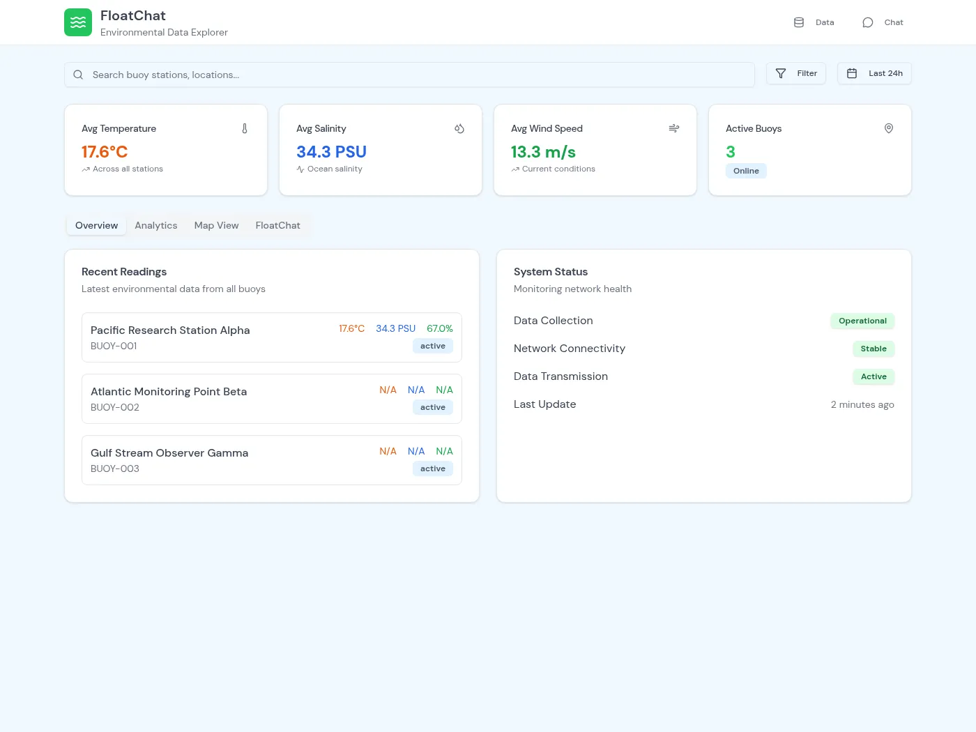 FloatChat Data Explorer Web App