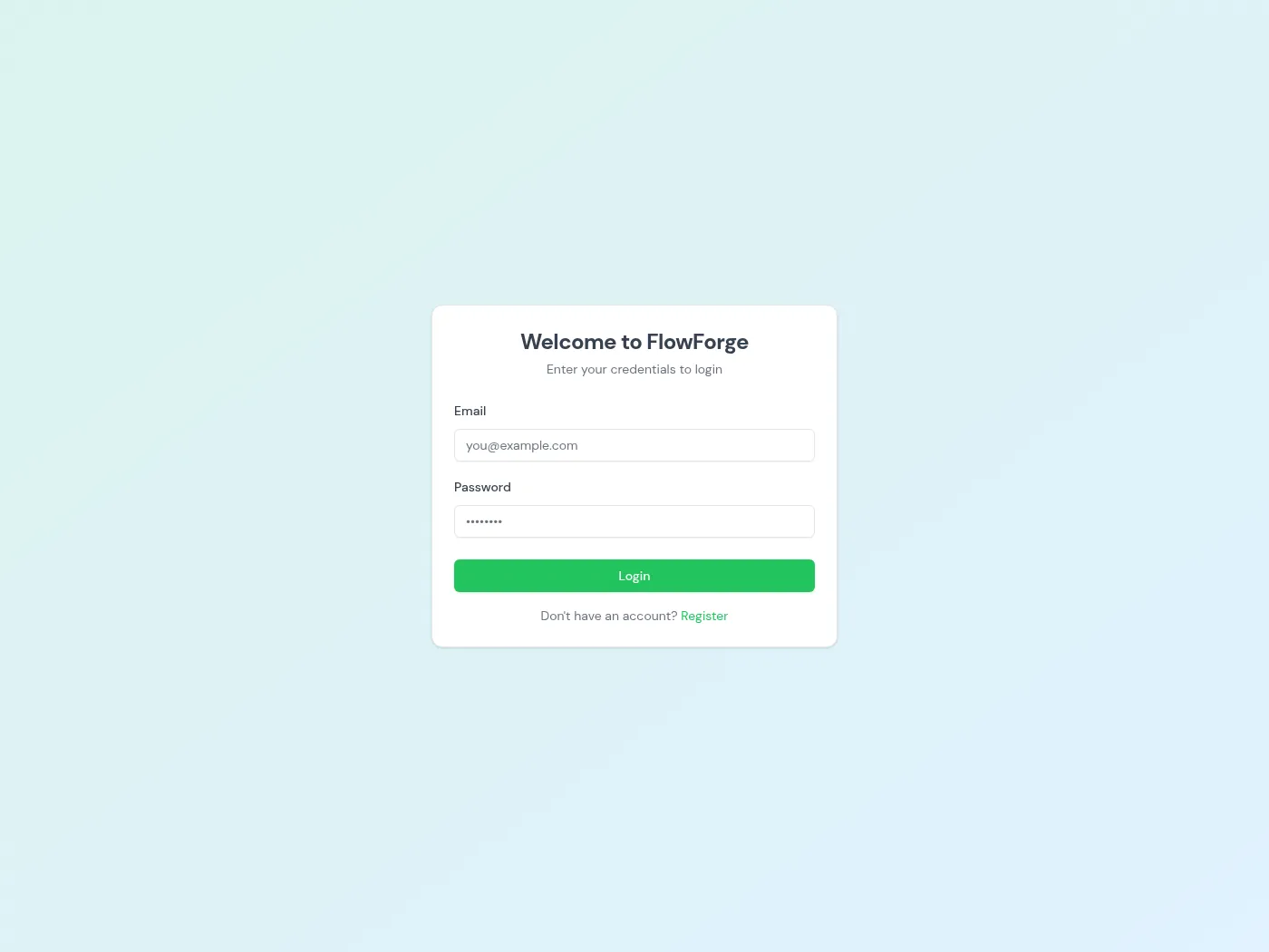 FlowForge – No-Code Visual Workflow Automation Builder