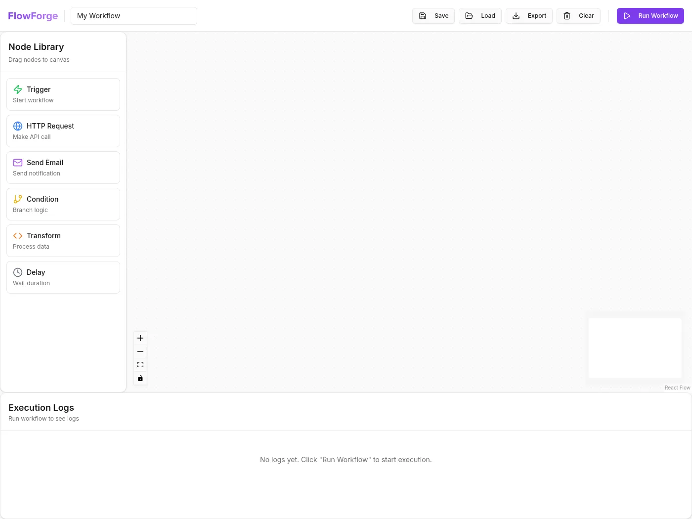 FlowForge: Visual Workflow Automation Builder