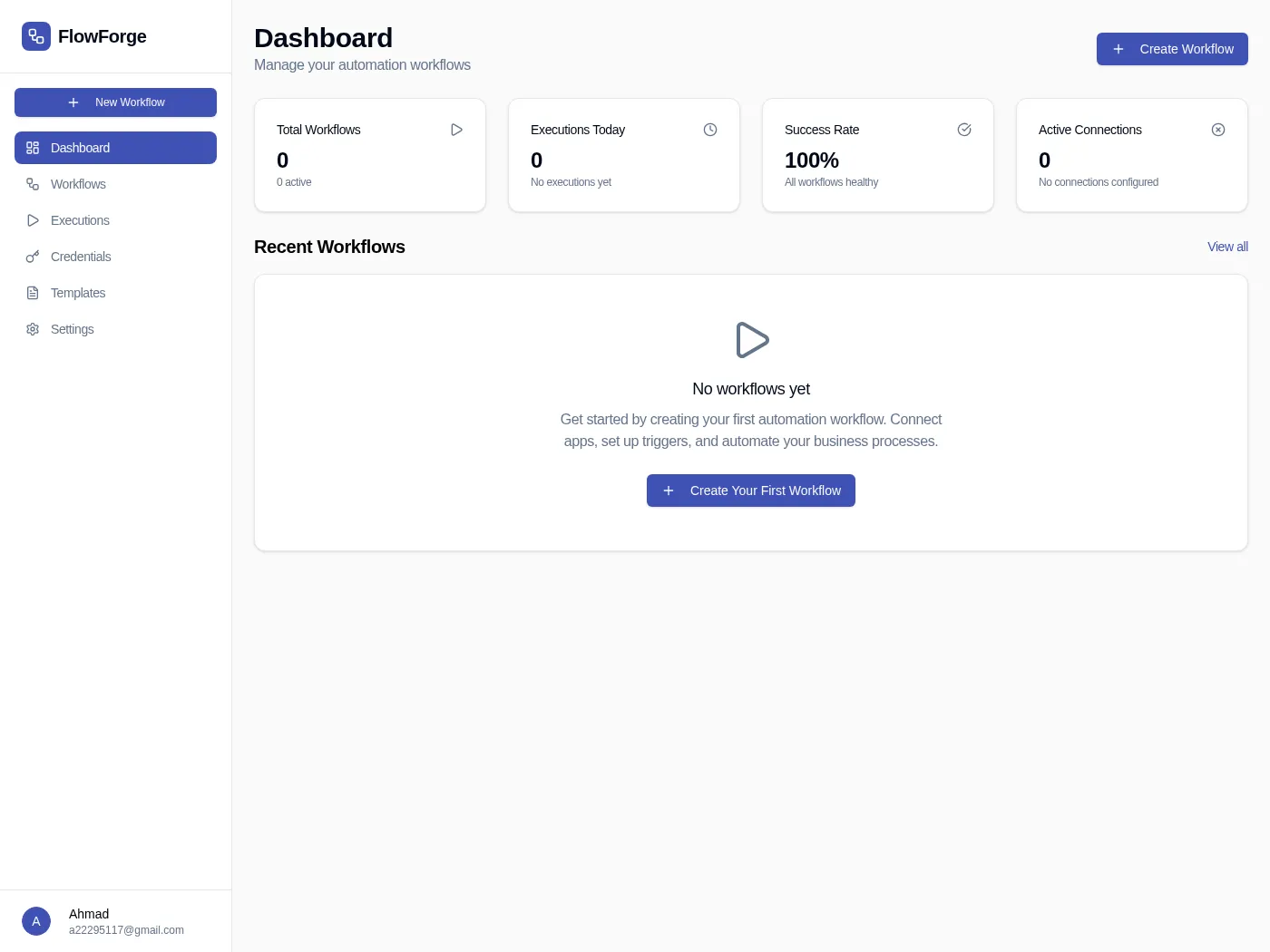 FlowForge: Visual Workflow Automation Platform