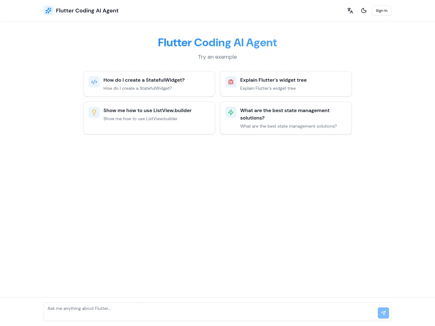 Flutter Coding AI Agent