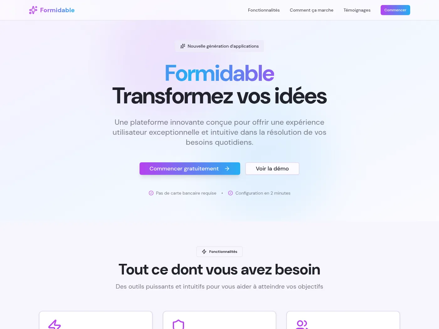 Formidable App Créative