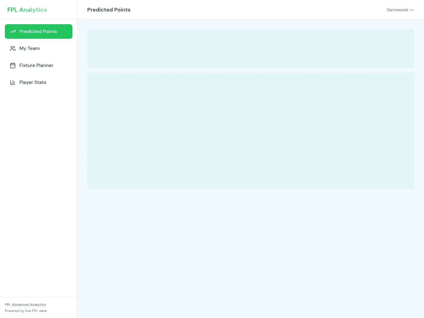 FPL Advanced Analytics Dashboard