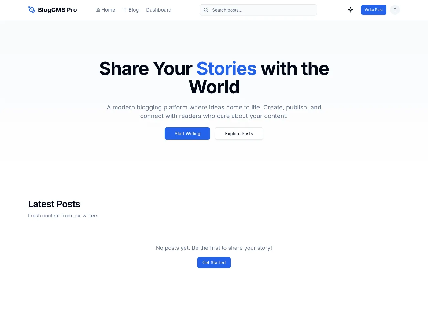 Full-Stack Blog Content Management System