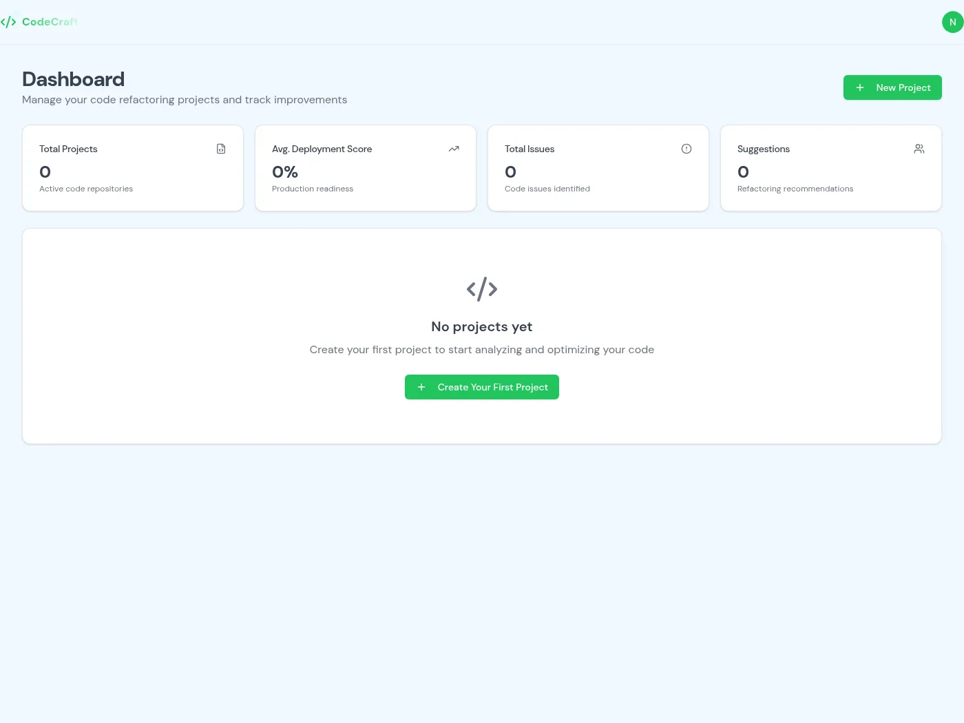 Full Stack Code Refactoring and Deployment Readiness