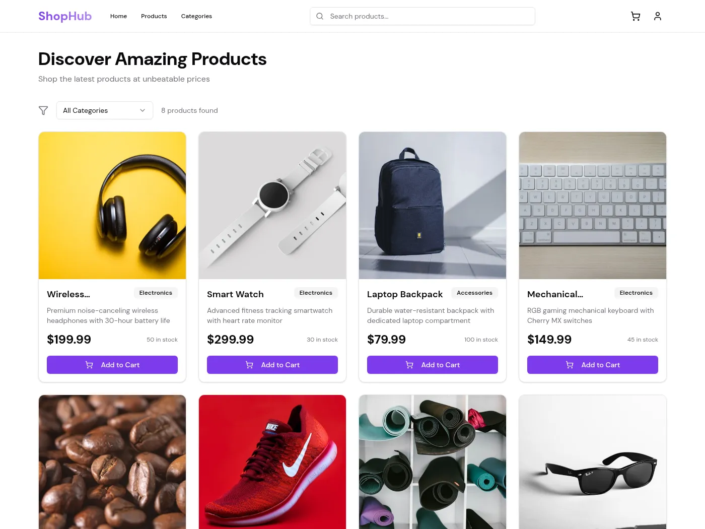 Full-Stack E-Commerce Platform