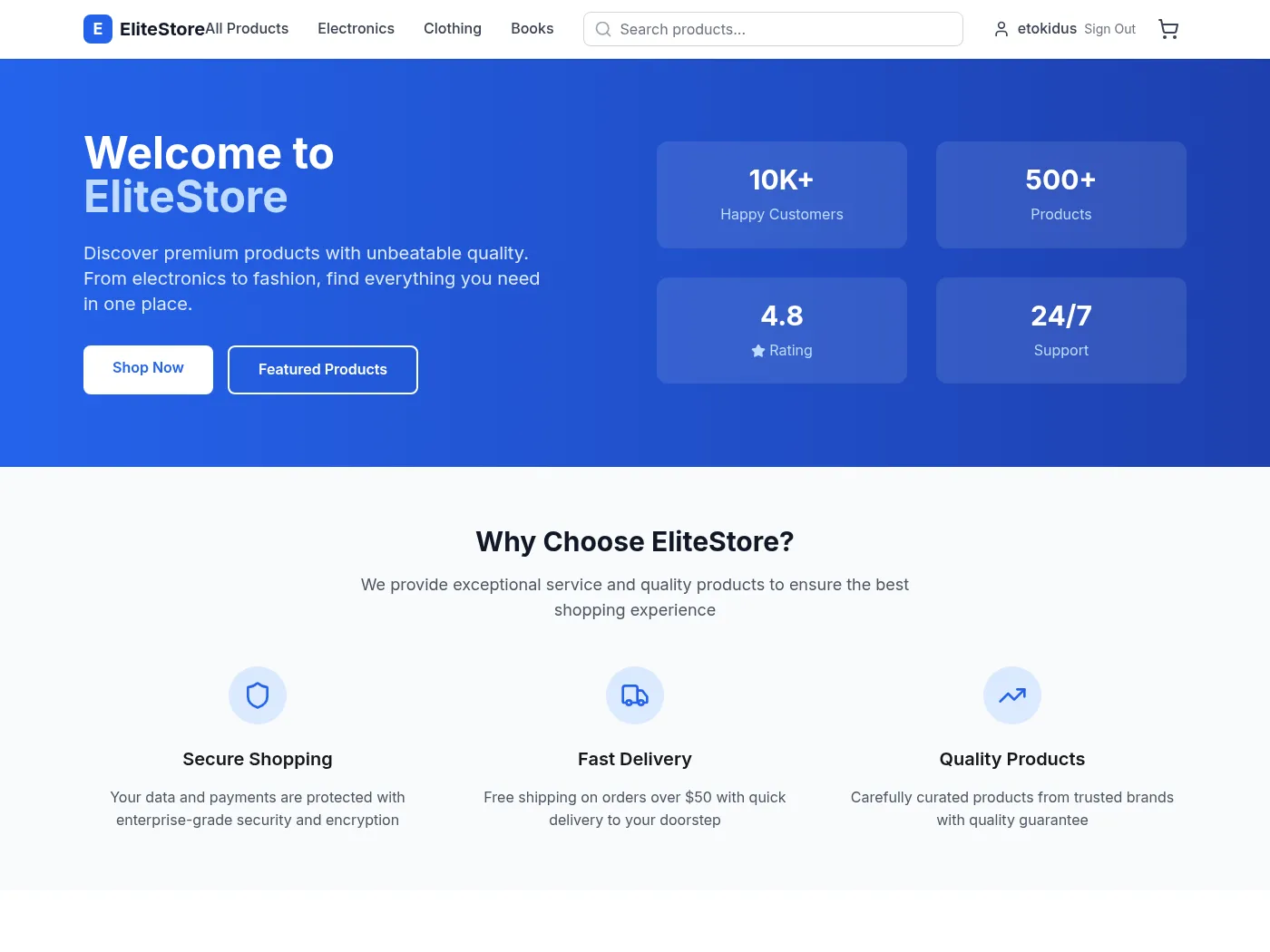 Next-Gen Full-Stack E-commerce Platform