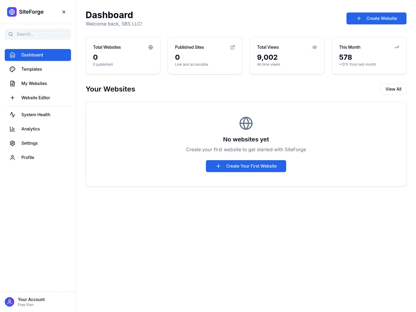 Full-Stack Website Creator Tool
